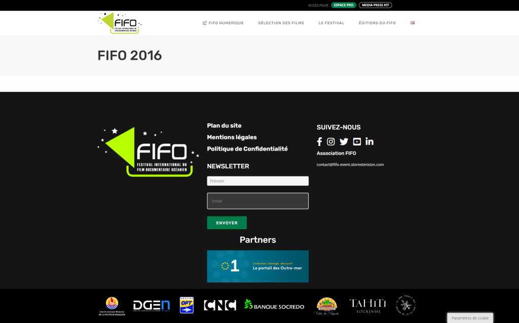 Archive : FIFO 2016 (EN) - FIFO 2026
